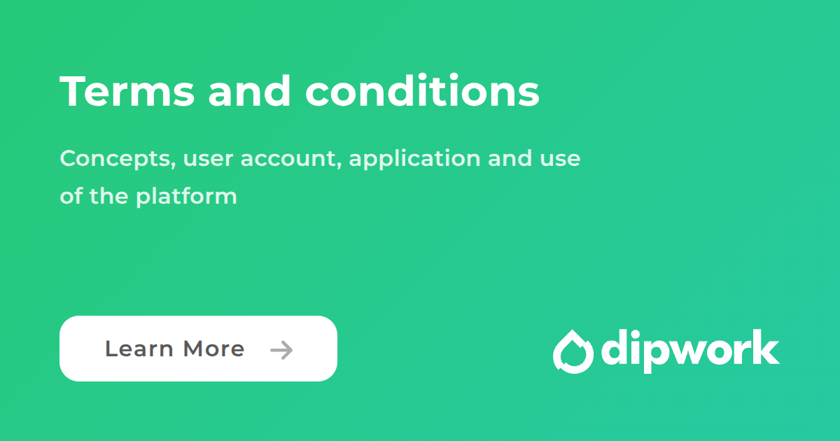 Terms and conditions | Dipwork